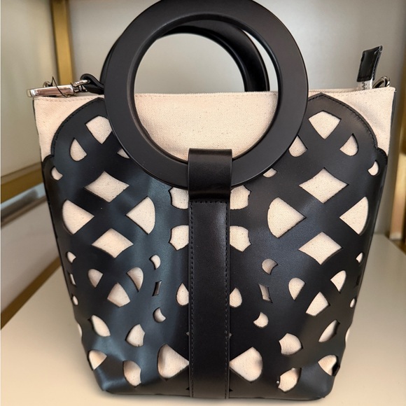 Chico's | Bags | Black And Cream Designer Womens Bag | Poshmark